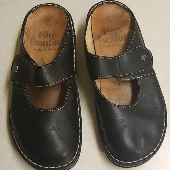 Finn Comfort | Shoes | Finn Comfort Black Slide Clog | Poshmark